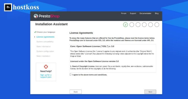Как установить PrestaShop в CyberPanel — hostkoss blog