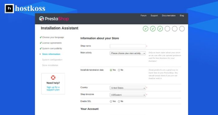 Как установить PrestaShop в CyberPanel — hostkoss blog Как установить PrestaShop в CyberPanel — hostkoss blog
